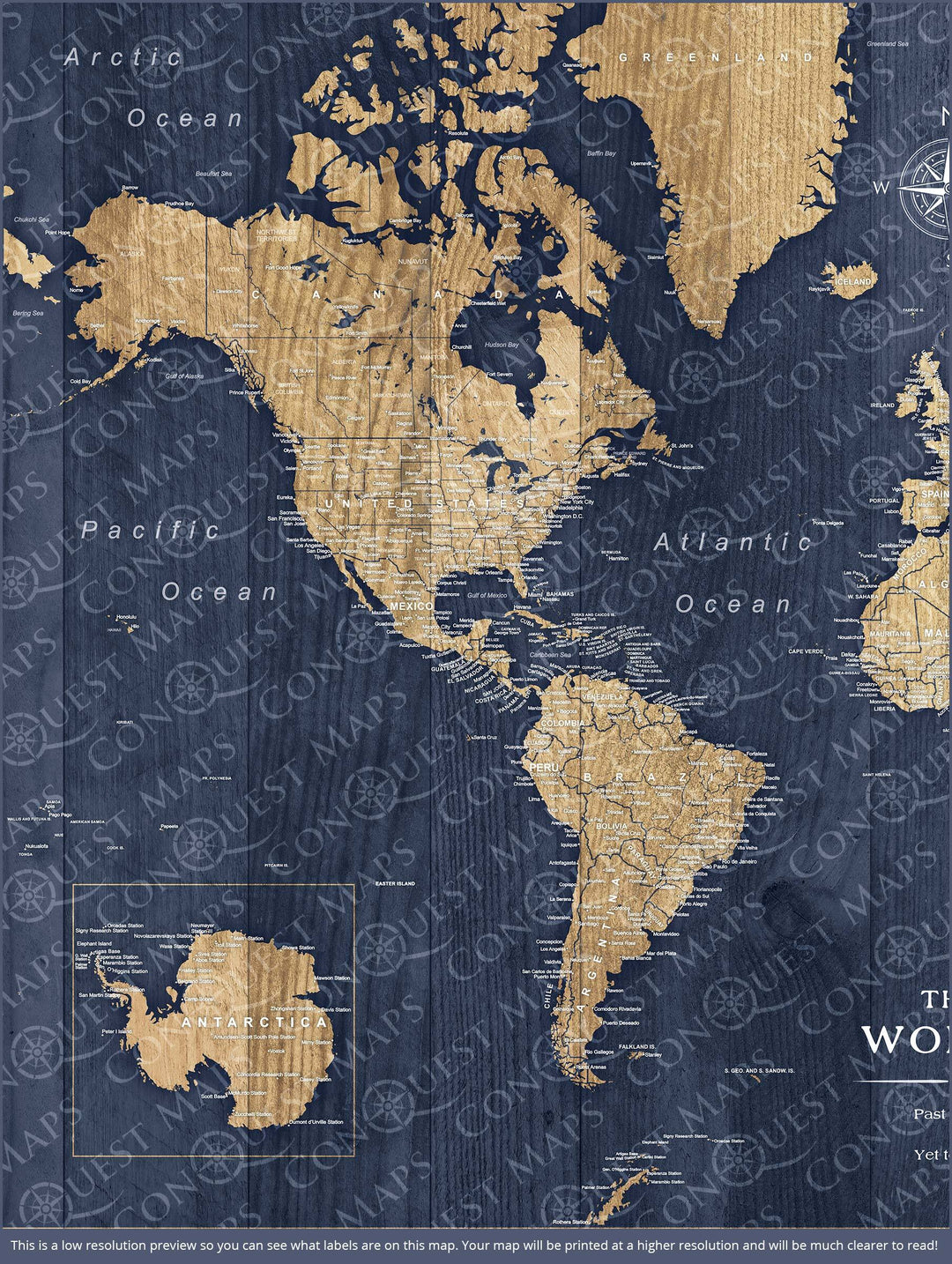 Premium World Map Posters | Map Art Prints | Conquest Maps