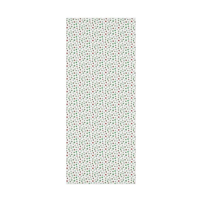 Travel Gift Wrapping Paper - White Festive Design — Conquest Maps LLC