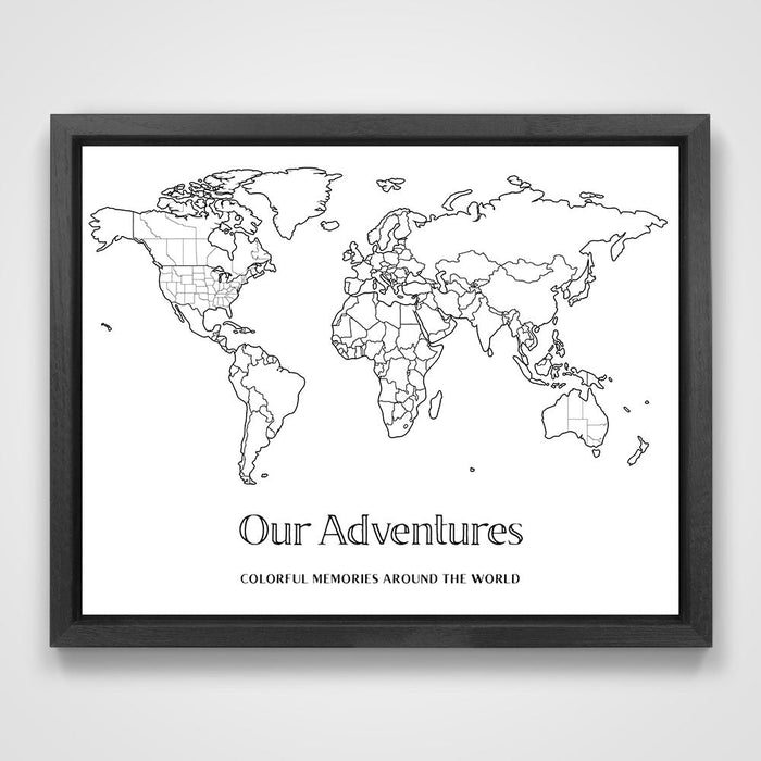 Paintable Mini World Map - DIY World Map - Conquest Maps — Conquest ...