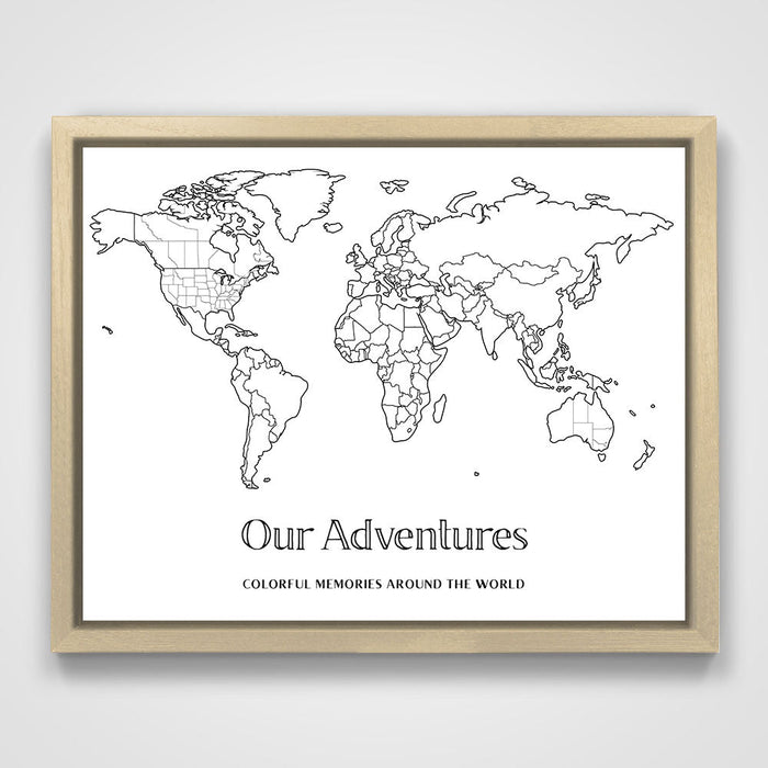 Paintable Mini World Map - DIY World Map - Conquest Maps — Conquest ...