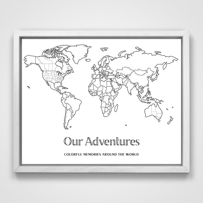 Paintable Mini World Map - DIY World Map - Conquest Maps — Conquest ...