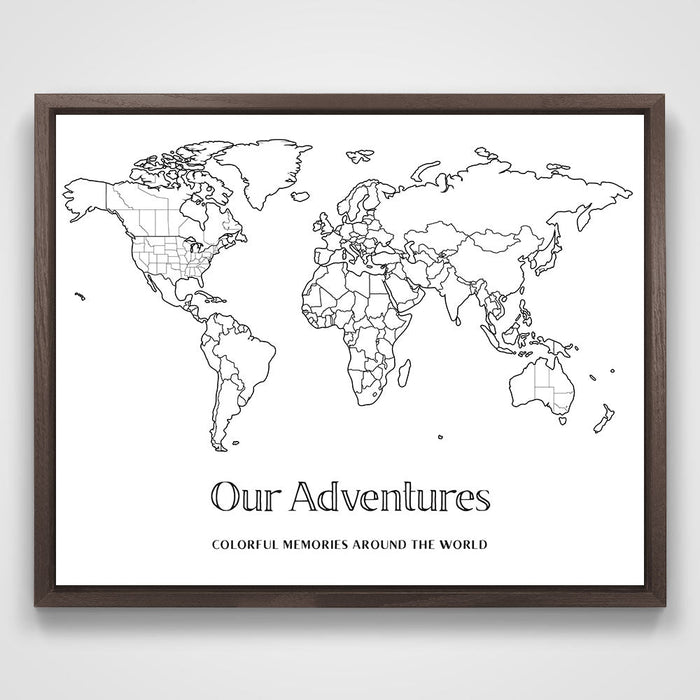 Paintable Mini World Map - DIY World Map - Conquest Maps — Conquest ...