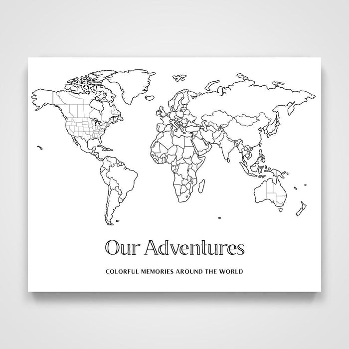 Paintable Mini World Map - DIY World Map - Conquest Maps — Conquest ...