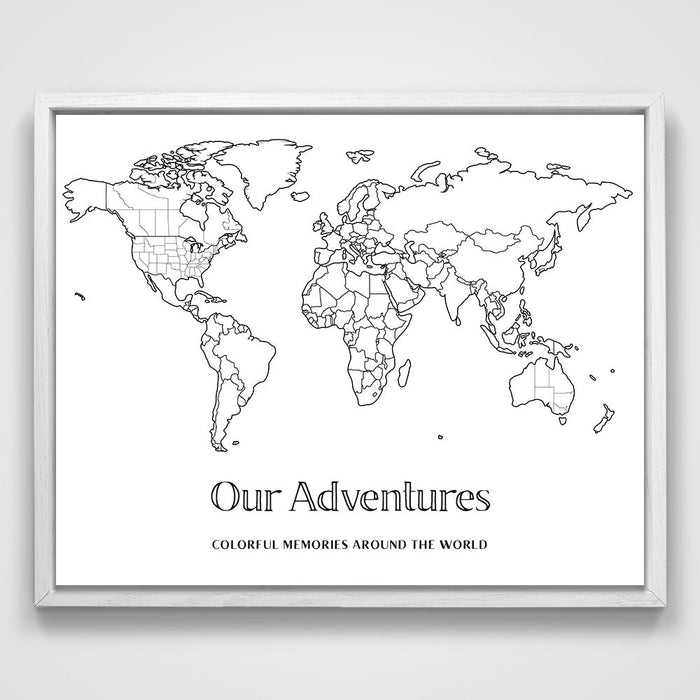 Paintable Mini World Map - DIY World Map - Conquest Maps — Conquest ...