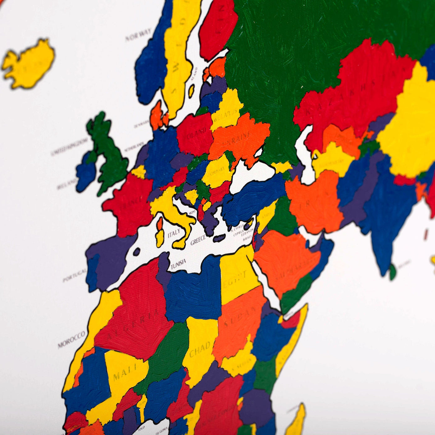 Color Your World! Paintable Map - Blank World Map for Coloring ...