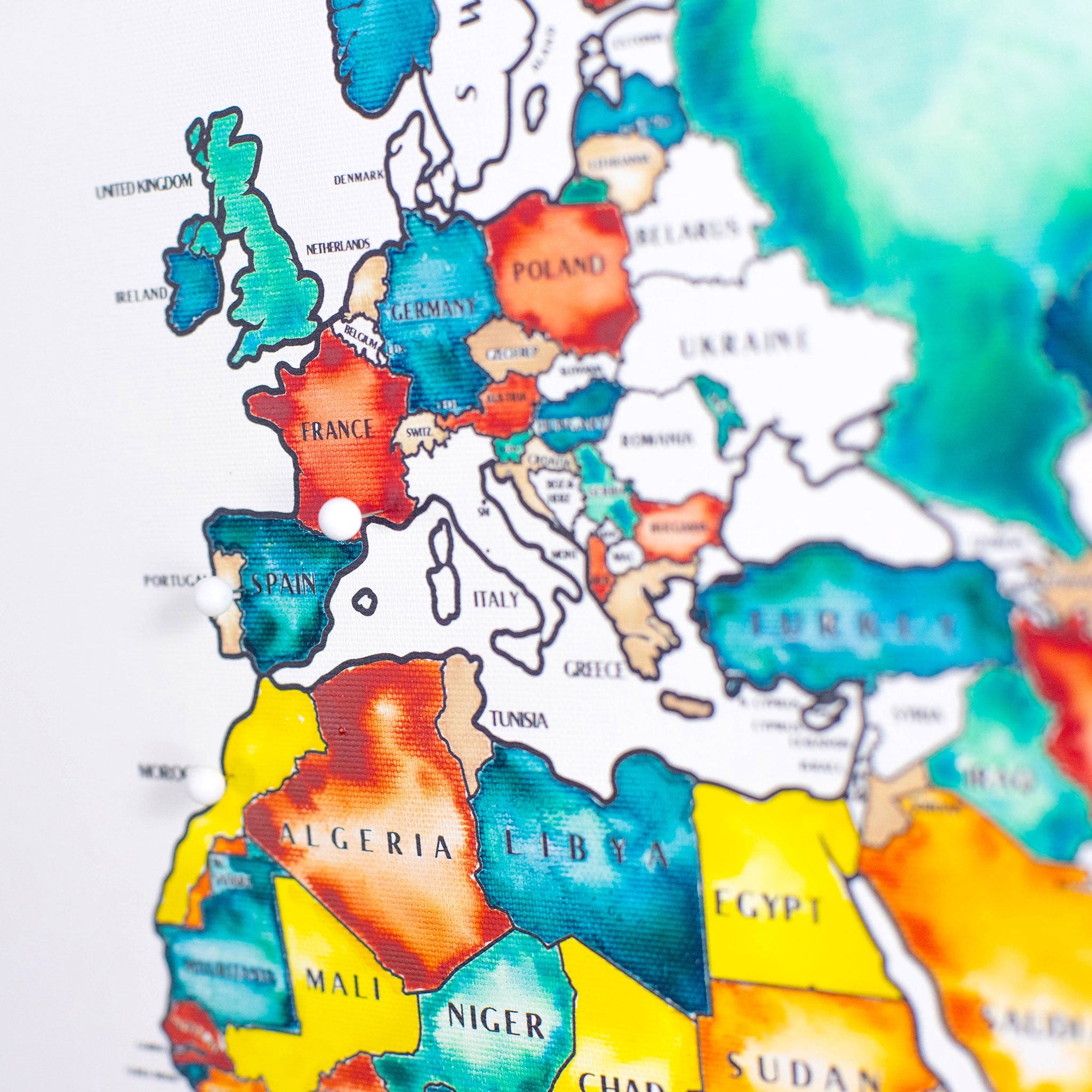 Color Your World! Paintable Map - Blank World Map for Coloring ...