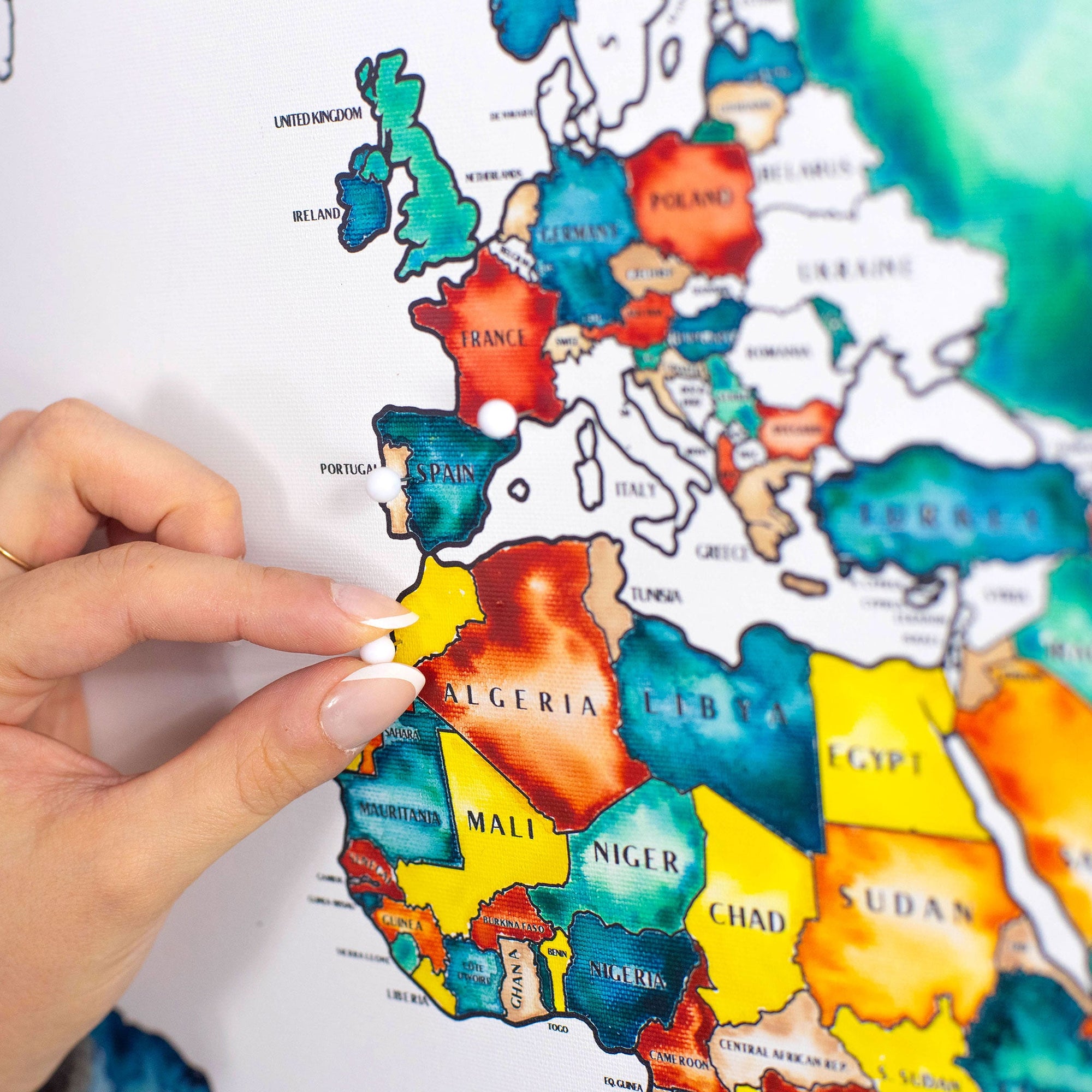 Color Your World! Paintable Map - Blank World Map for Coloring ...