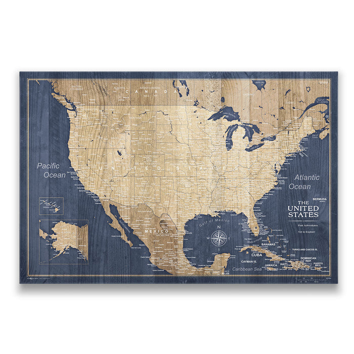 Push Pin Map of USA | Deep-Sea Drift | Conquest Maps