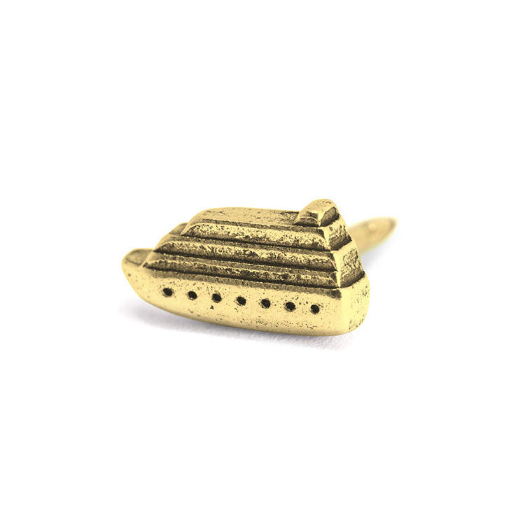 Gold Ship Map Push Pin - Conquest Maps LLC