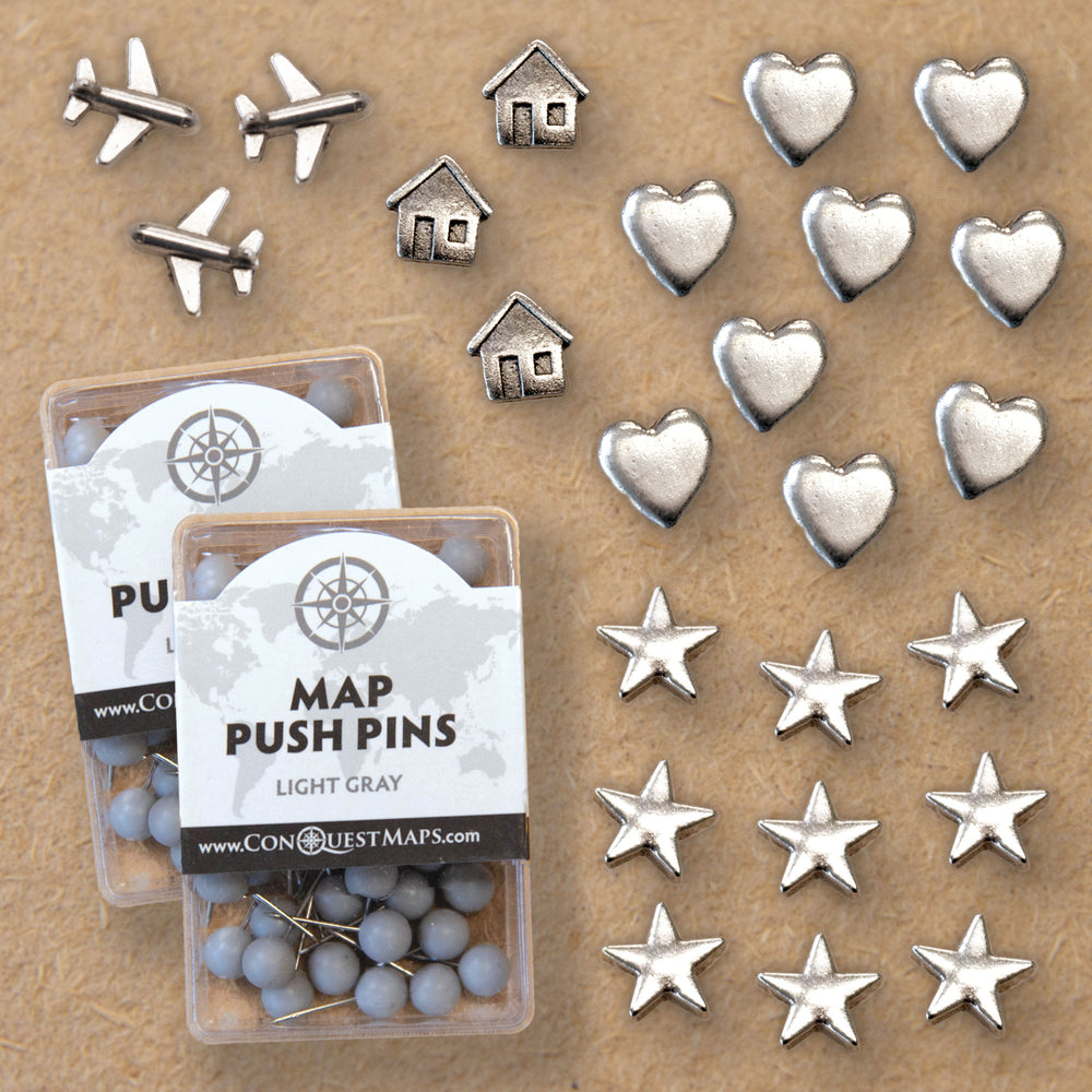 ULTIMATE Push Pin Accessory Bundle - Conquest Maps LLC