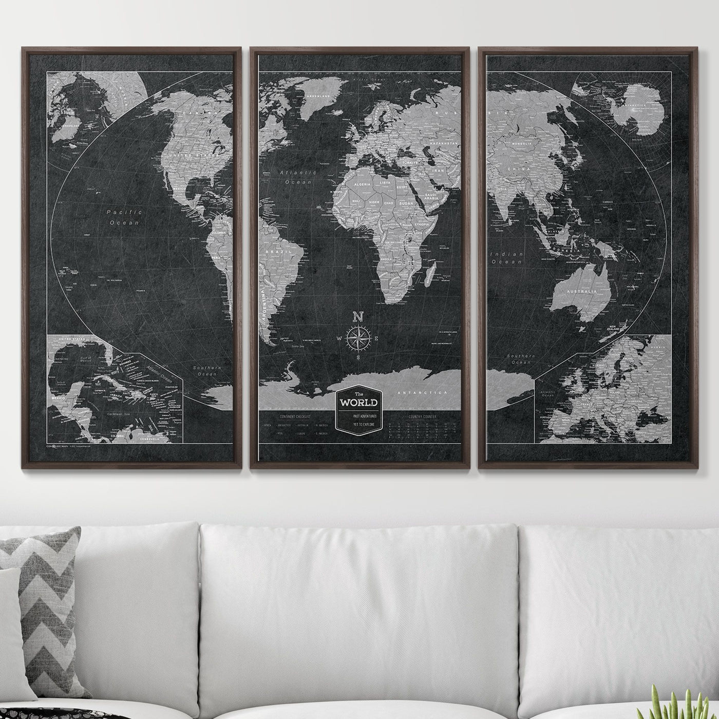 Pinnable Map of the World | Made to Order | Conquest Maps — Conquest ...