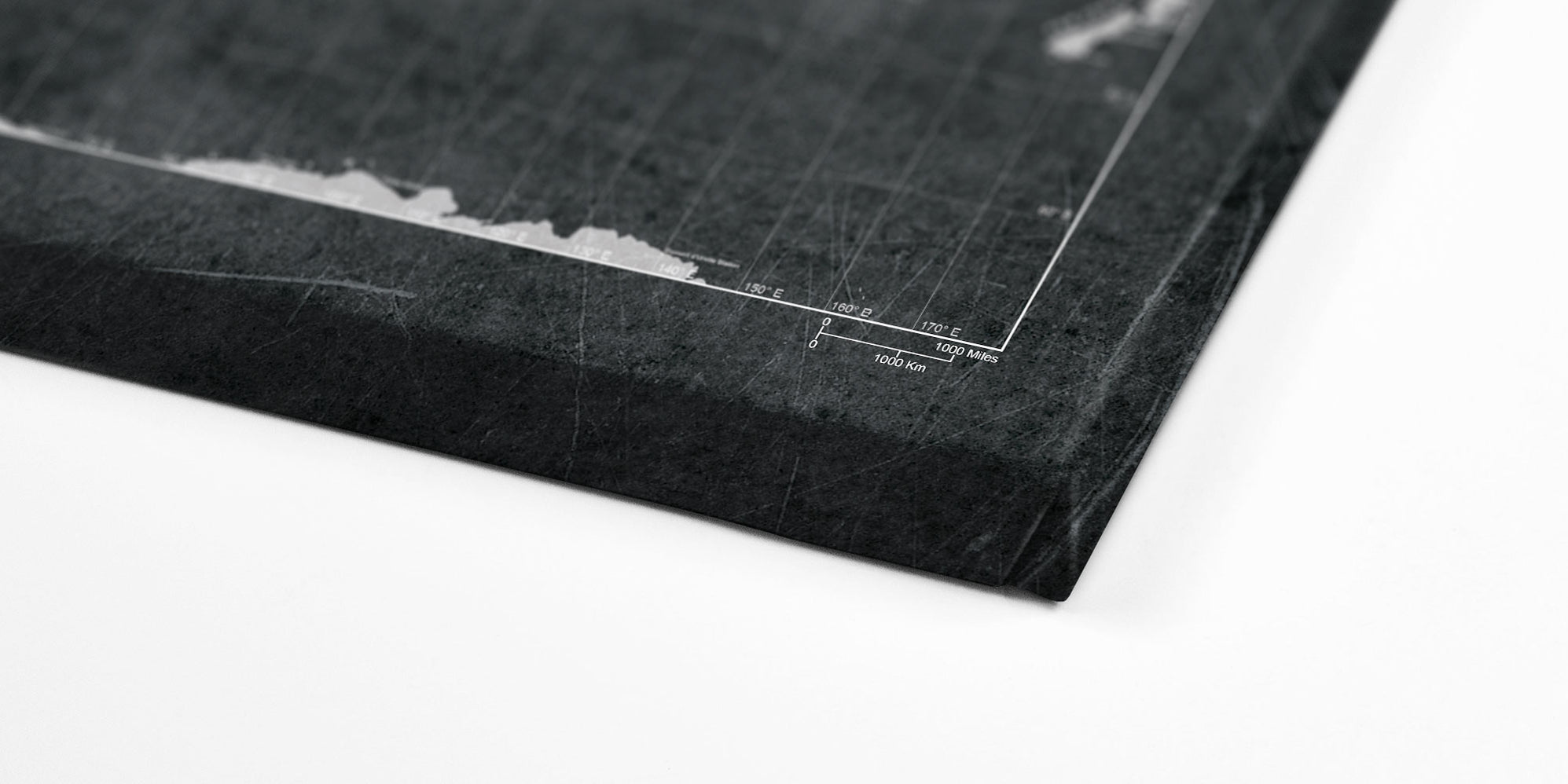 Push Pin Texas Map (Pin Board) - Modern Slate - Conquest Maps LLC