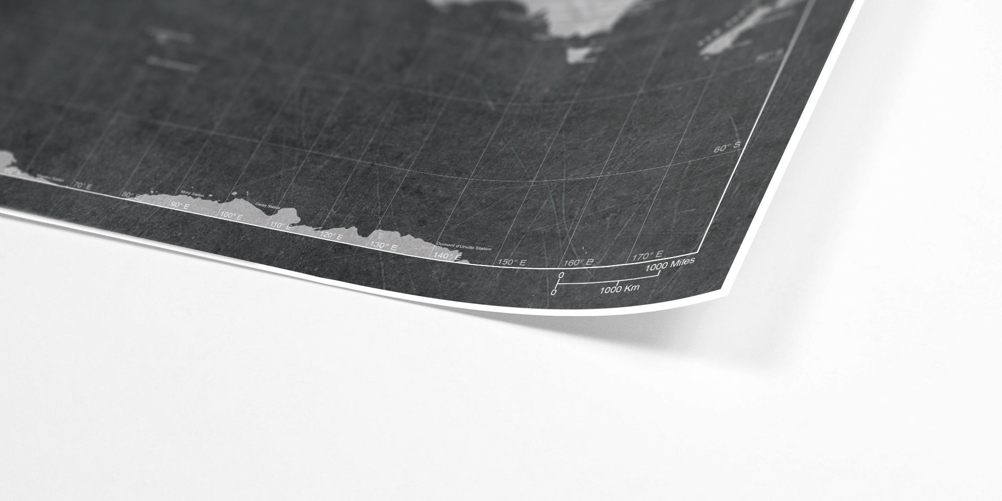 Europe Travel Map Poster: Modern Slate