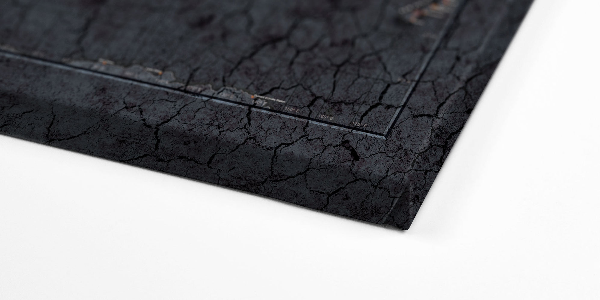 Cool Map Poster | Obsidian Inferno World Map | Conquest Maps — Conquest ...