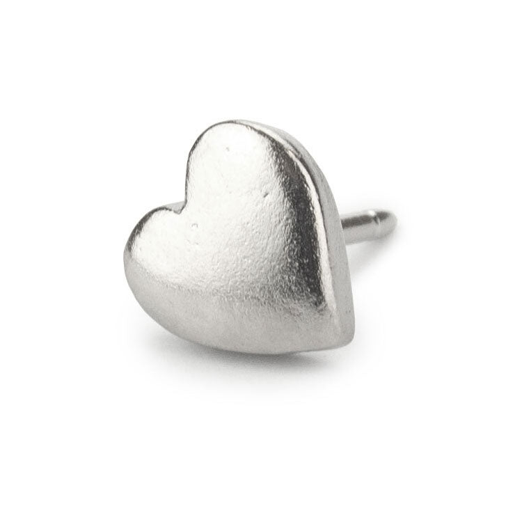 Silver Heart Map Push Pin - Conquest Maps LLC