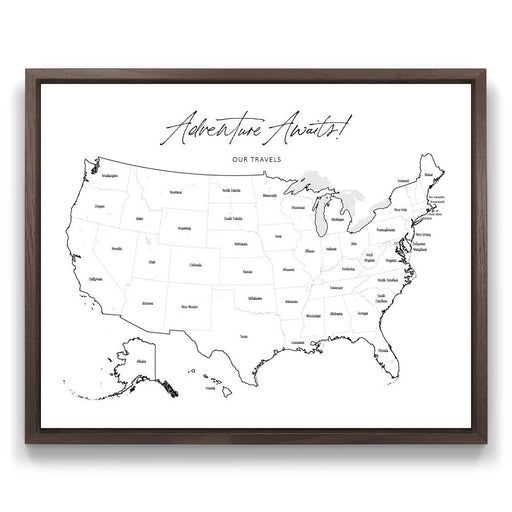 Places I’ve Been Map | Celebrate Travel | Conquest Maps — Conquest Maps LLC