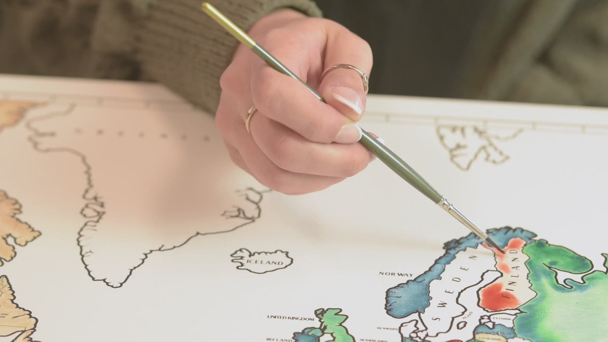 Paintable Mini World Map - DIY World Map - Conquest Maps