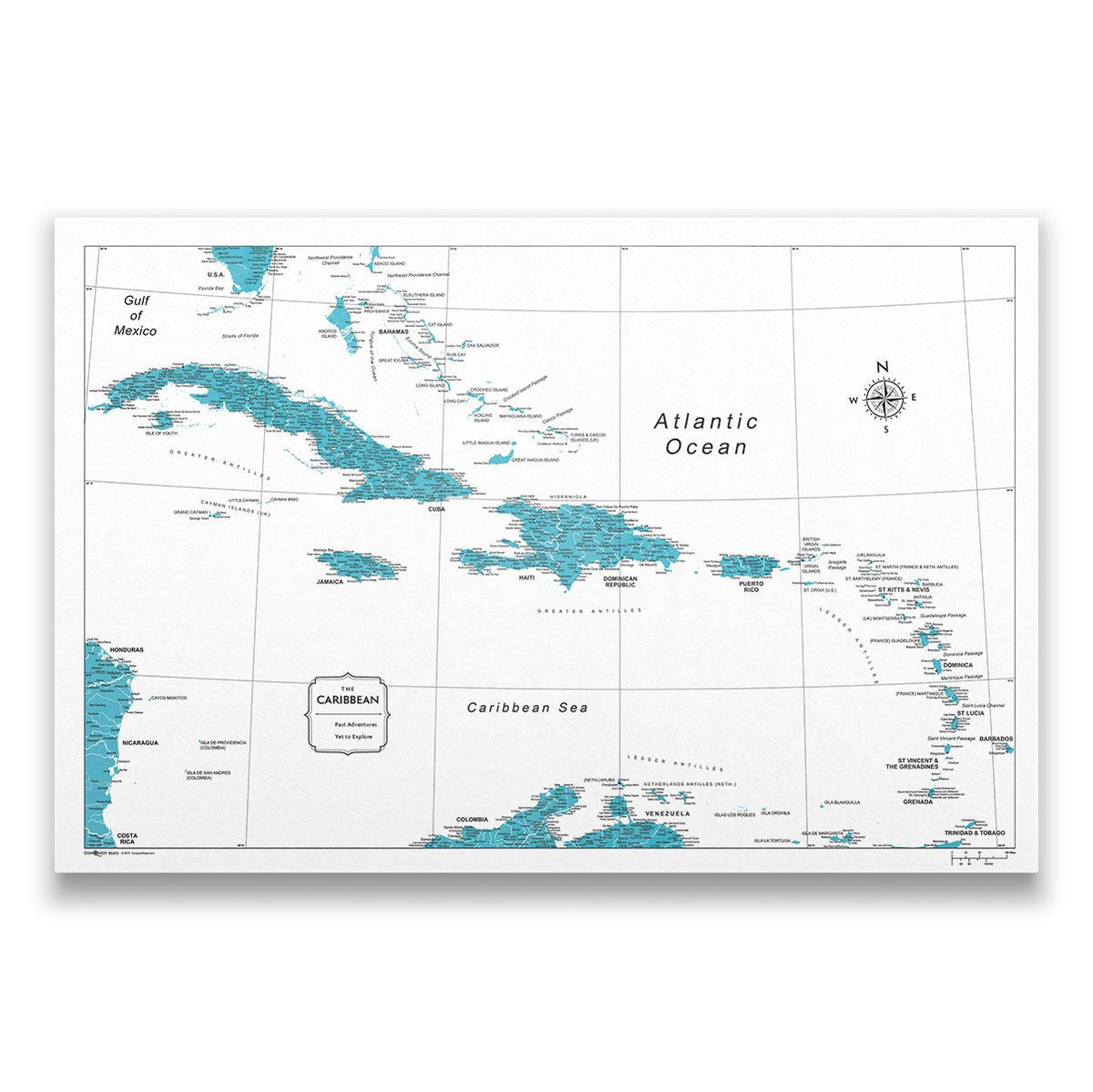 Caribbean Countries Map
