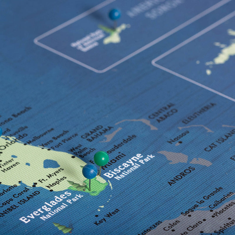 National Park Push Pin Maps | USA Handmade | Conquest Maps