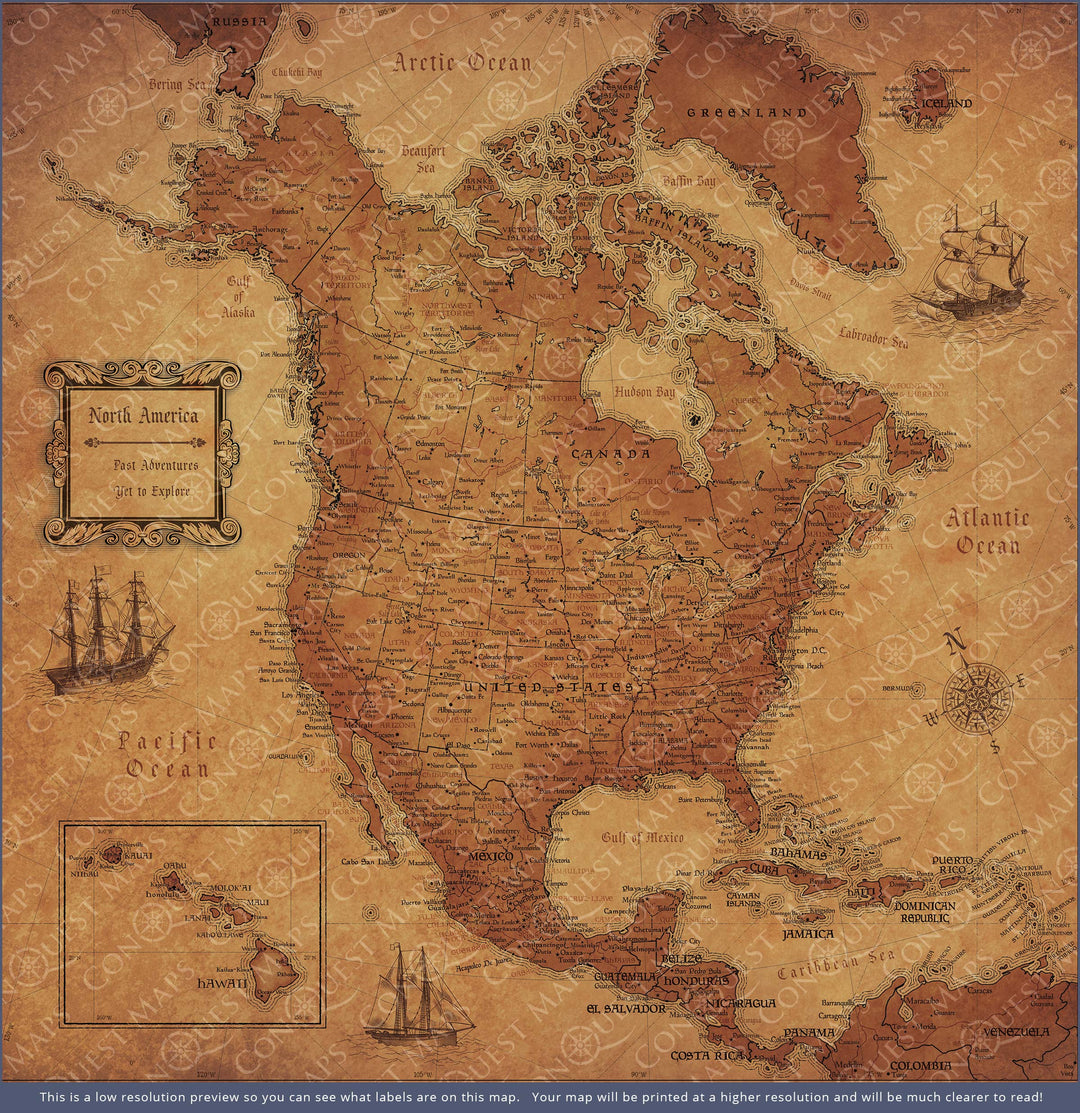 North America Maps | Plan Your Next Trip | Conquest Maps