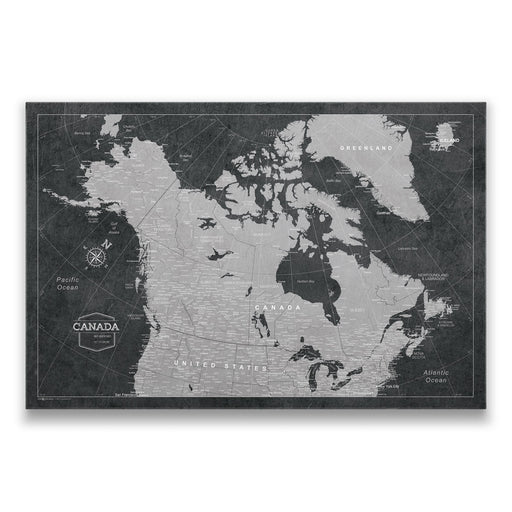 Canada Travel Map | Handmade Push Pin Maps | Conquest Maps