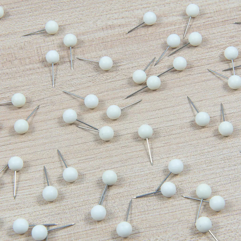 Map Push Pins: Clean White - Matte Finish freeshipping - Conquest Maps LLC