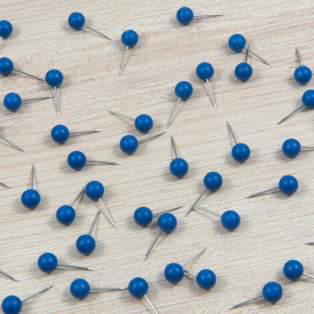 Map Push Pins: Deep Blue - Matte Finish - Conquest Maps LLC
