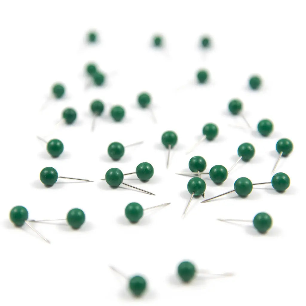 Map Push Pins: Forest Green - Matte Finish - Conquest Maps LLC