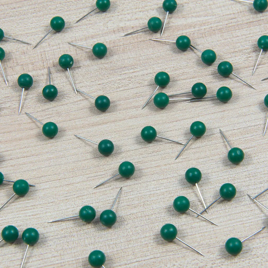 Map Push Pins: Forest Green - Matte Finish - Conquest Maps LLC