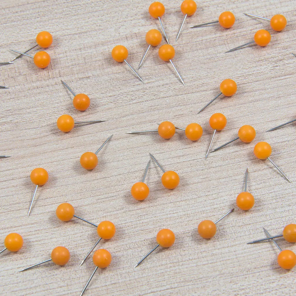 Map Push Pins: Soft Orange - Matte Finish - Conquest Maps