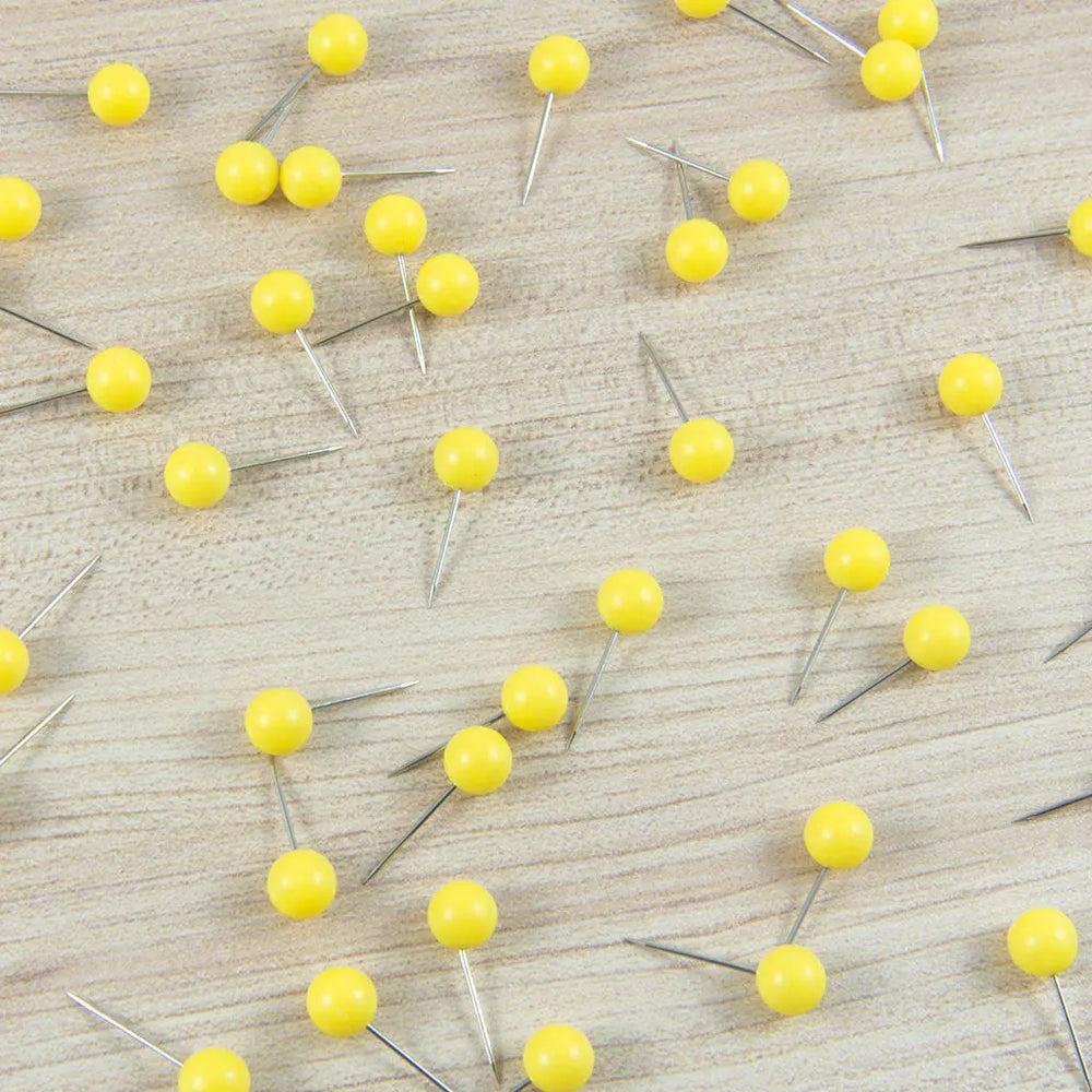 Map Push Pins: Sunrise Yellow - Matte Finish - Conquest Maps LLC