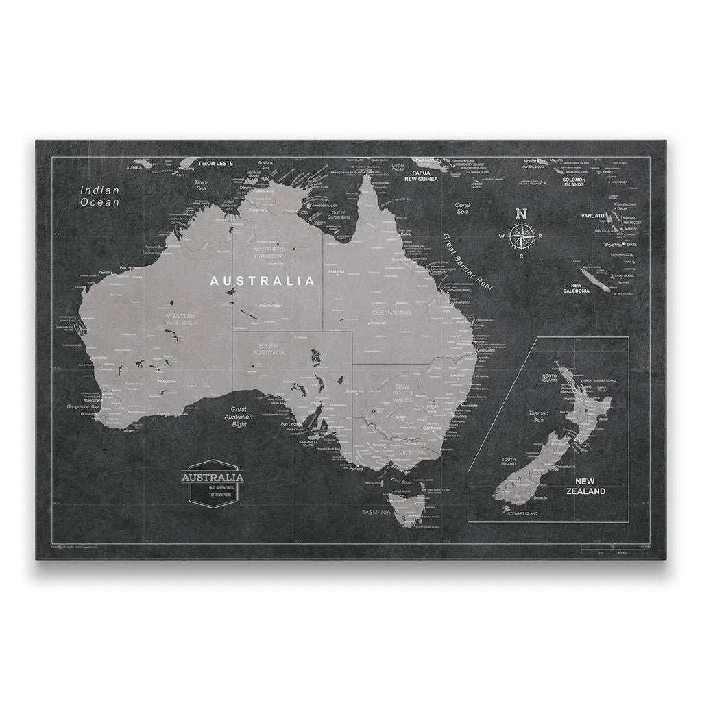 Australia Poster Maps — Conquest Maps LLC