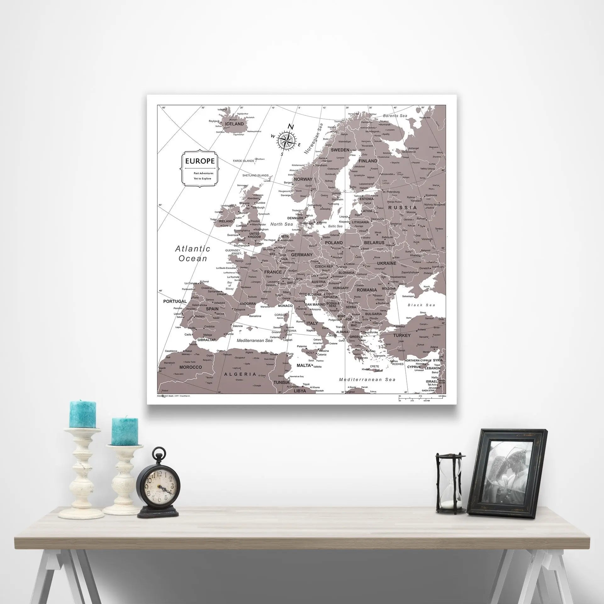 Europe Poster Maps | Handmade in America | Conquest Maps
