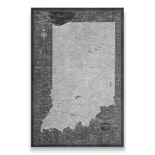 Indiana Poster Maps — Conquest Maps LLC
