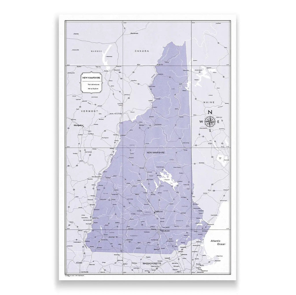 New Hampshire Poster Maps