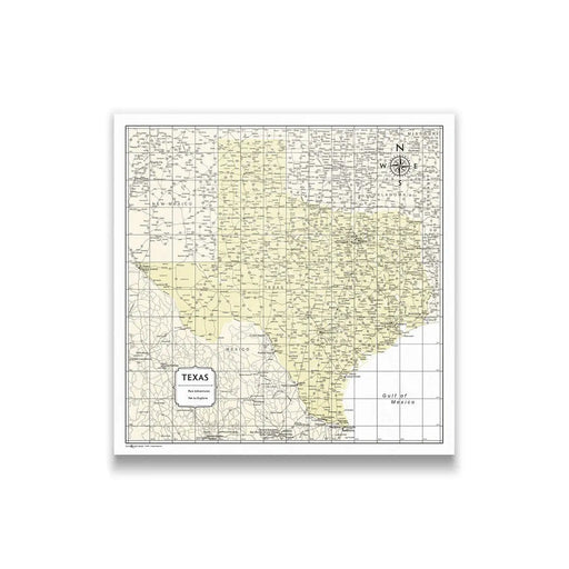 Texas Travel Maps | Push Pins Included | Conquest Maps
