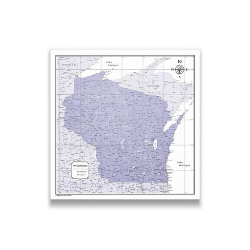 Wisconsin Poster Maps — Conquest Maps LLC