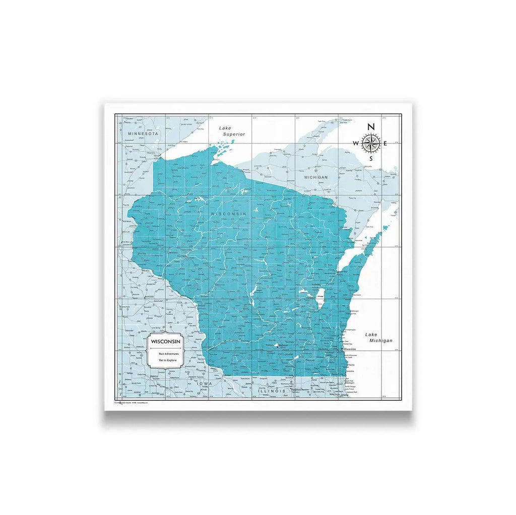 Wisconsin Poster Maps