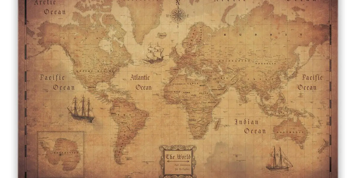 Custom World Map | Vision Boards For Travel | Conquest Maps