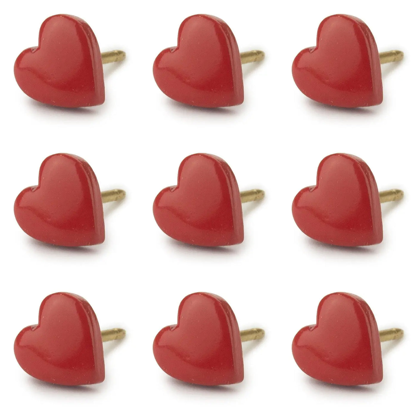 Red Heart Map Push Pins - Conquest Maps LLC