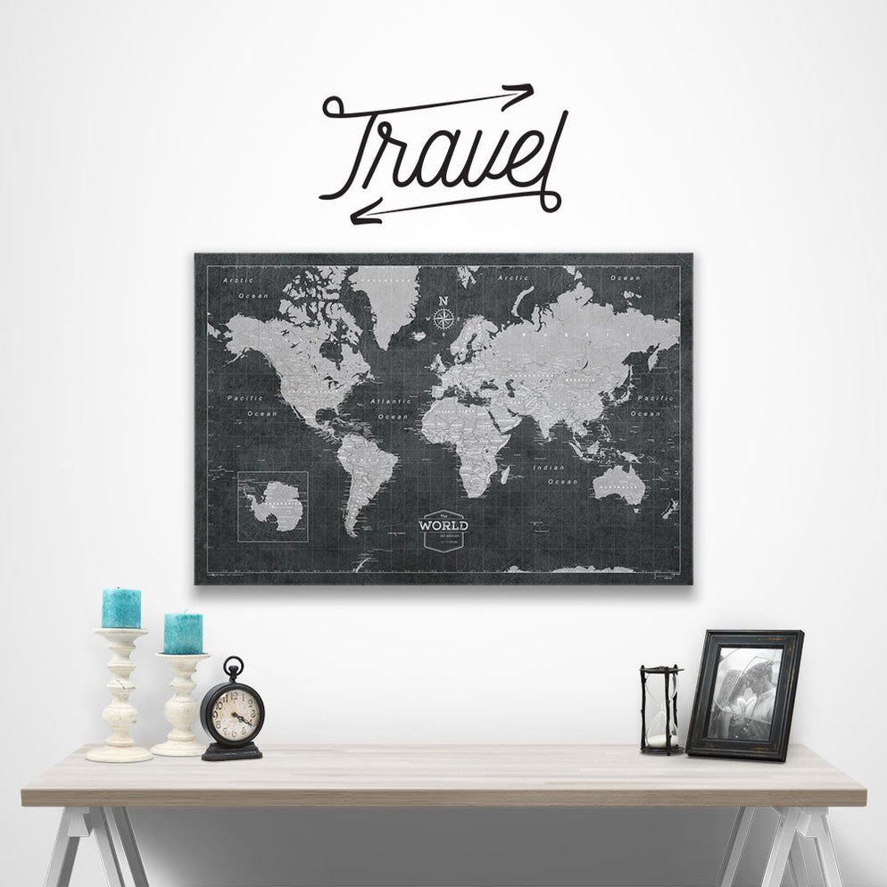 Travel - Word Decal Graphic freeshipping - Conquest Maps LLC